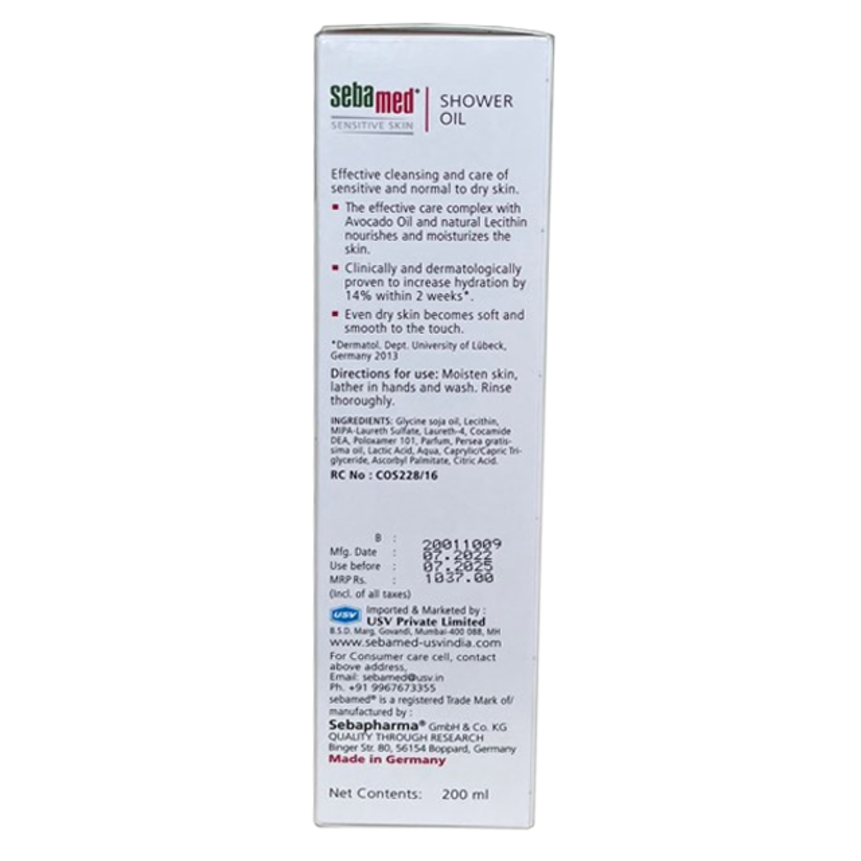 Sebamed Sensitive Skin Shower Oil Packshots